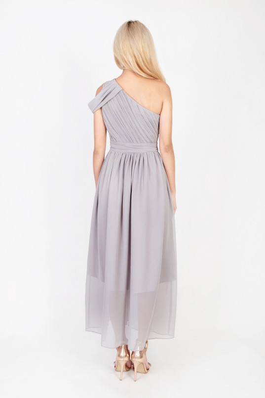 Keyers Drape Toga Dress in Grey (MY)