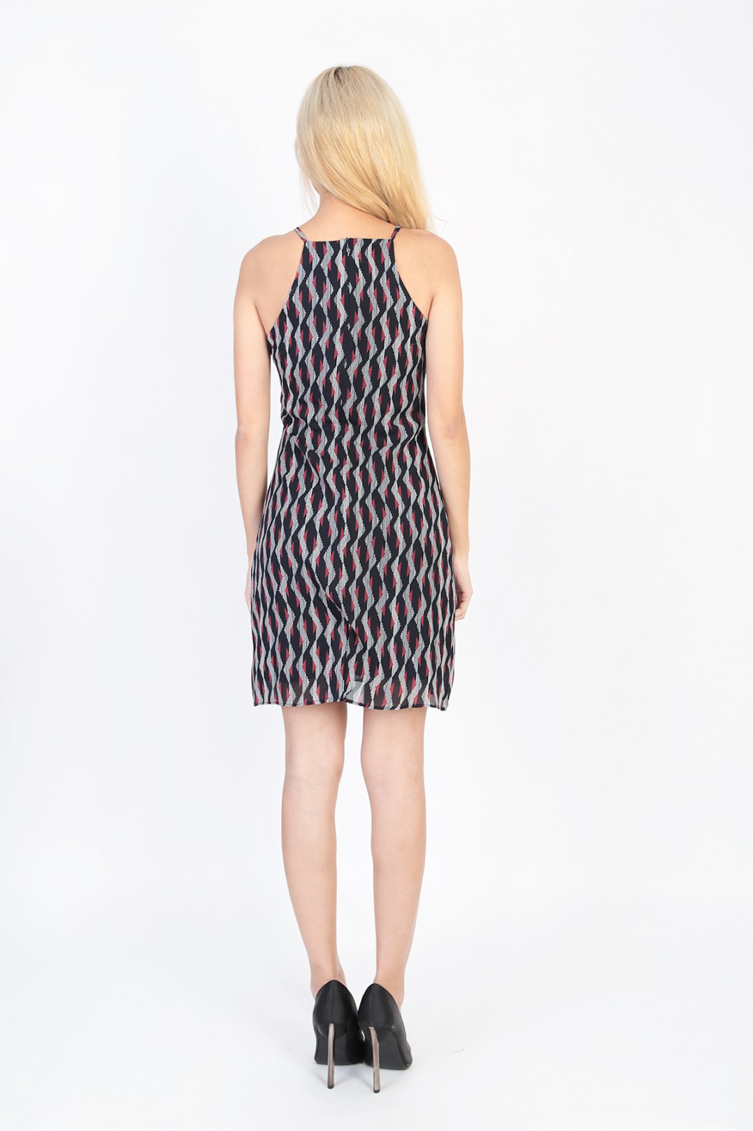 Alpine Printed Dress in Red - MGP