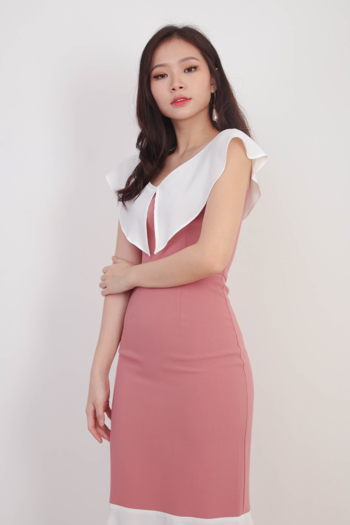 Phoebe Mermaid Dress in Pink