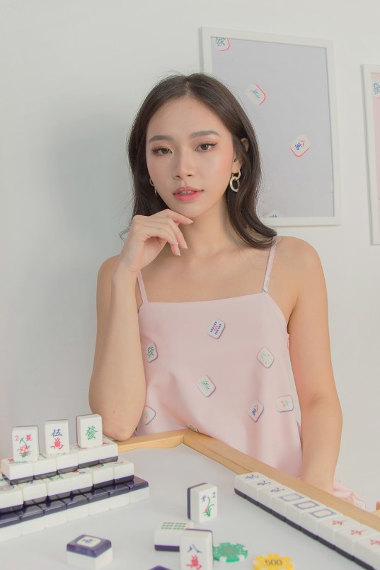RESTOCK: Wan Mahjong Top in Pink