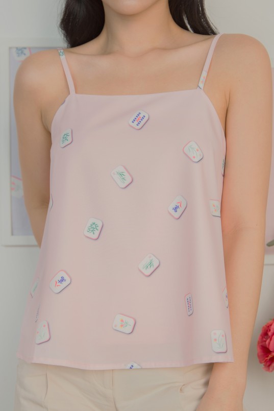 RESTOCK: Wan Mahjong Top in Pink