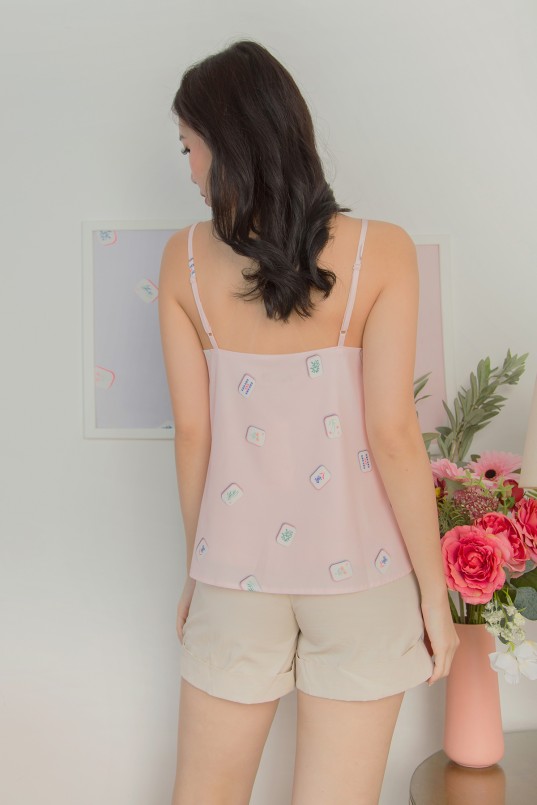RESTOCK: Wan Mahjong Top in Pink