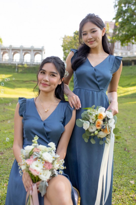 RESTOCK: Shalia Ruffle Wrap Dress in Teal