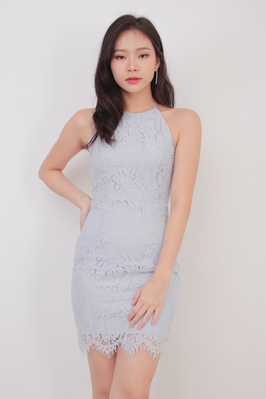 Cannes Lace Dress in Powder Blue (MY)